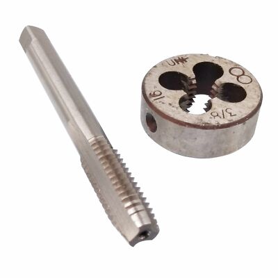 New 1pc HSS 3/8-16 UNC Tap & 3/8-16 UNF Die Right Hand | eBay