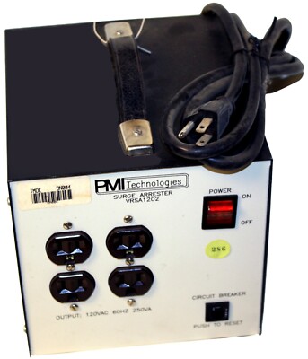 PMI Technologies VRSA1202 Surge Arrester - 4 Plug 120 VAC 60HZ 250VA ...