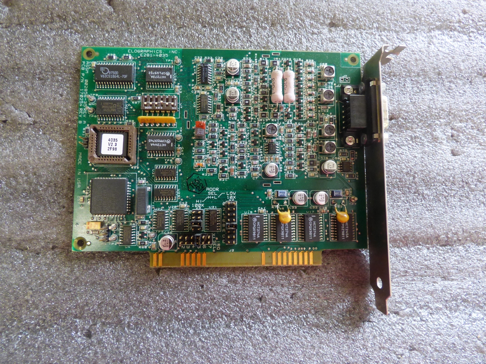 Elographics INC. E281-4035 Touchscreen Controller 002856-35 Rev. A | eBay