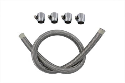 Braided Fuel Line Kit Stainless Steel fits Harley Davidson | eBay