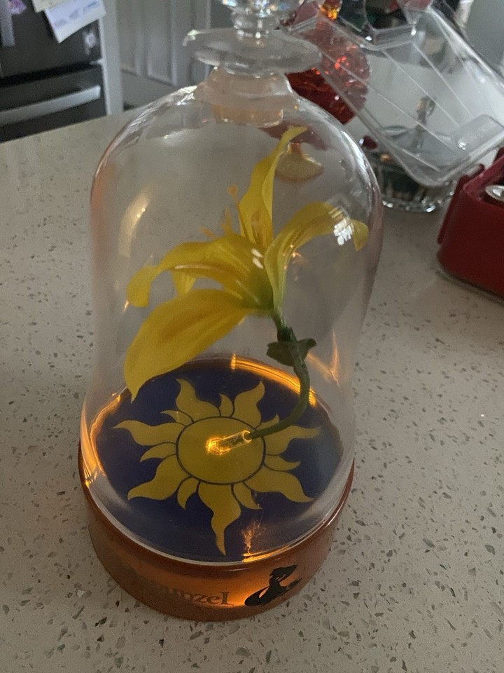 Tangled Rapunzel Tokyo Japan Disney Magic Flower Light Up Decor Dome ...