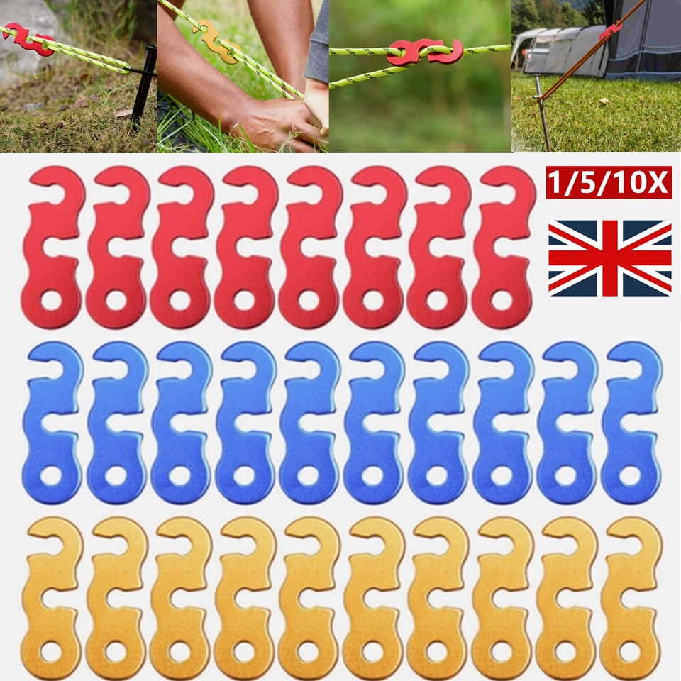 Wind Rope Buckle Stopper Multi Purpose Tent Rope Stopper 3-Hole Prevent ...