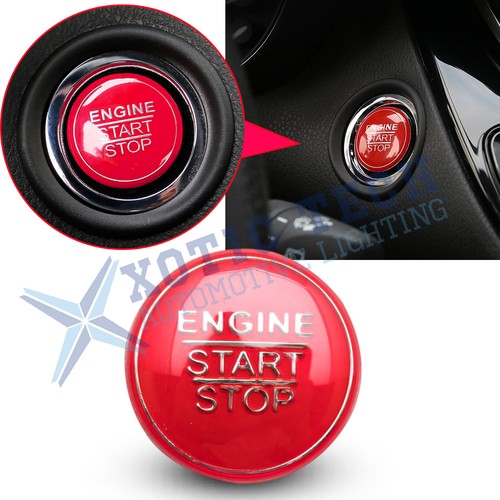 Red aluminum Engine Start-Stop Button Trim Cap Cover Case For LEXUS ...