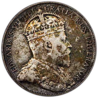 Newfoundland 1908 50 Cents Half Dollar Silver COin - VF-30 | eBay