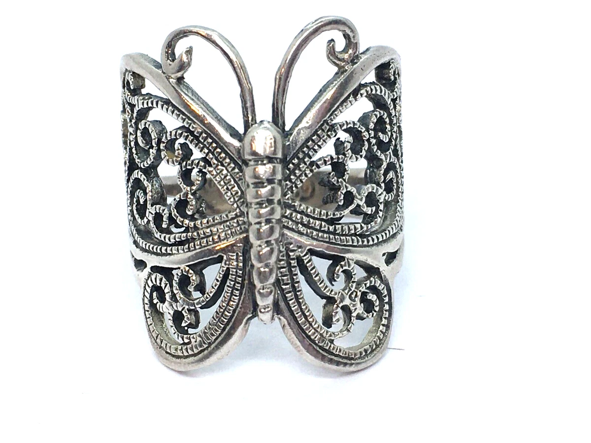 Silver Scroll Butterfly