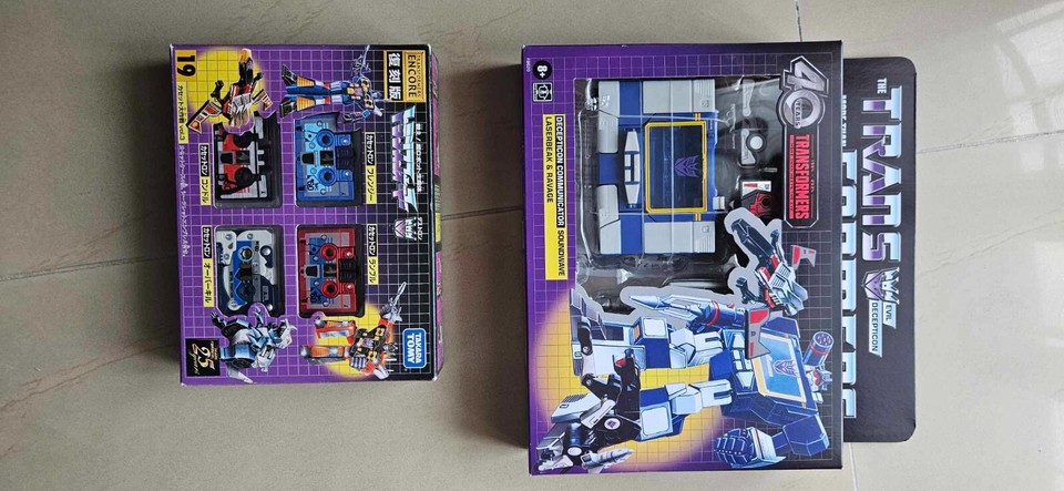 (BRAND NEW) 40th ANNIVERSARY TRANSFORMERS SOUNDWAVE and encore 19 ...