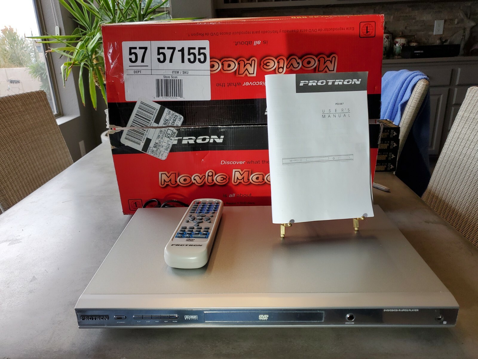 Protron PD-007 DVD Player w/ Remote - CD MP3 Photo Disc JPEG | eBay