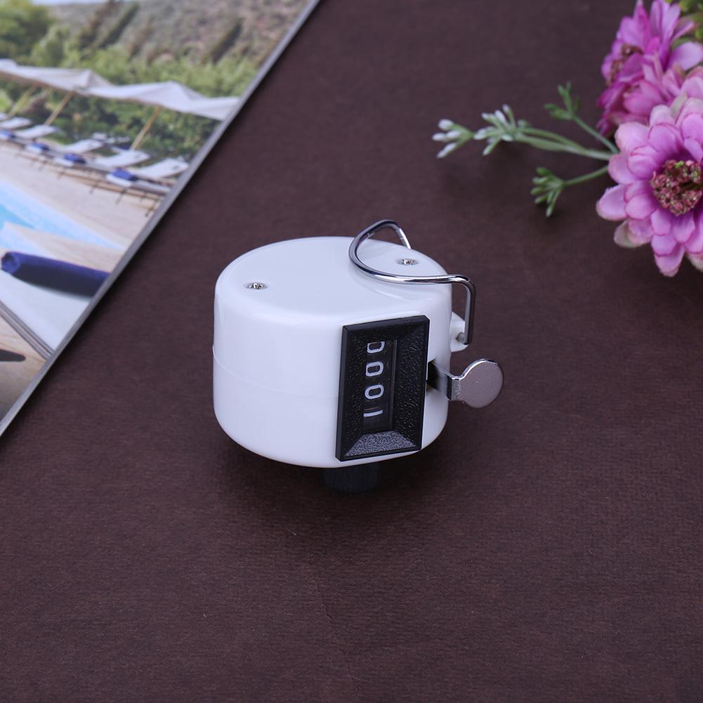 Clicker Counter 4 Digit Number Counters Plastic Shell Hand Held(White ...