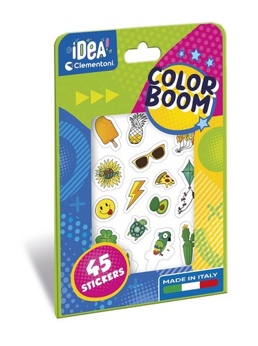 Clementoni 18698 Idea Boom Colorful Stickers, Creative Game for ...