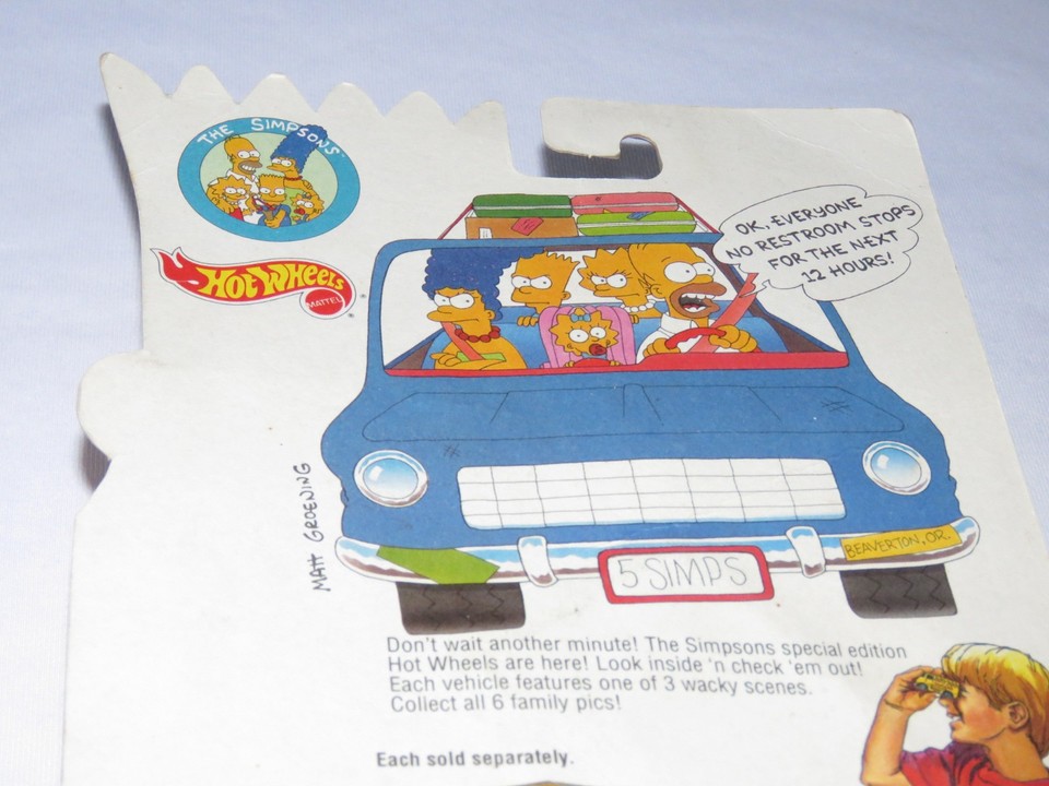 Vintage 1990 Hot Wheels Simpsons Family Camper Van No 9113-G1 Sealed | eBay
