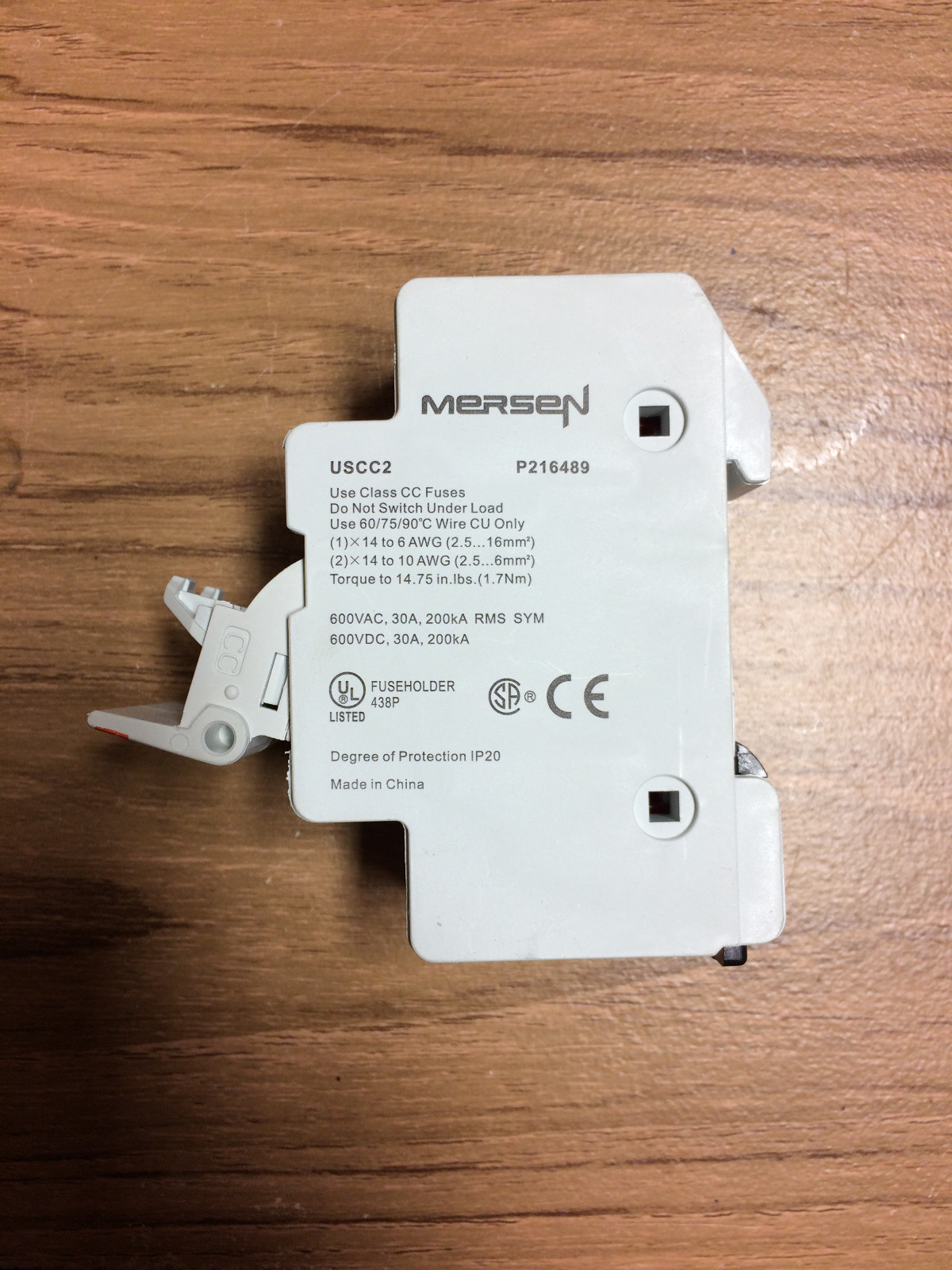 MERSEN USCC2 Fuse Holder, USCC, 2 Pole, 30A KIT | eBay