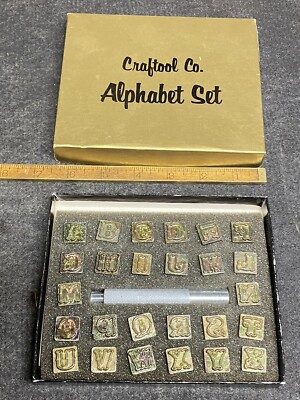 Crafttool Co 1/2” Alphabet Stamp Set No. 8130 NOS Never Used Free ...