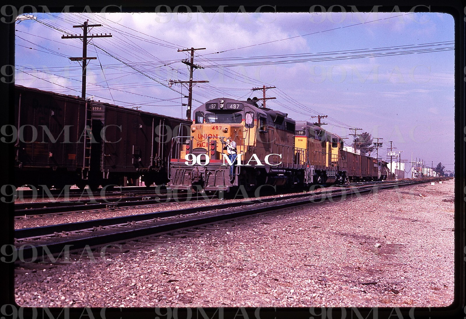 UNION PACIFIC-UPRR. EMD GP20 #497. E. Los Angeles (CA). Original Slide ...