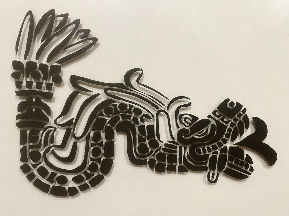 Aztec QUETZALCOATL, Mayan KUKULKAN Sticker, Decal Vinyl For Laptop ...