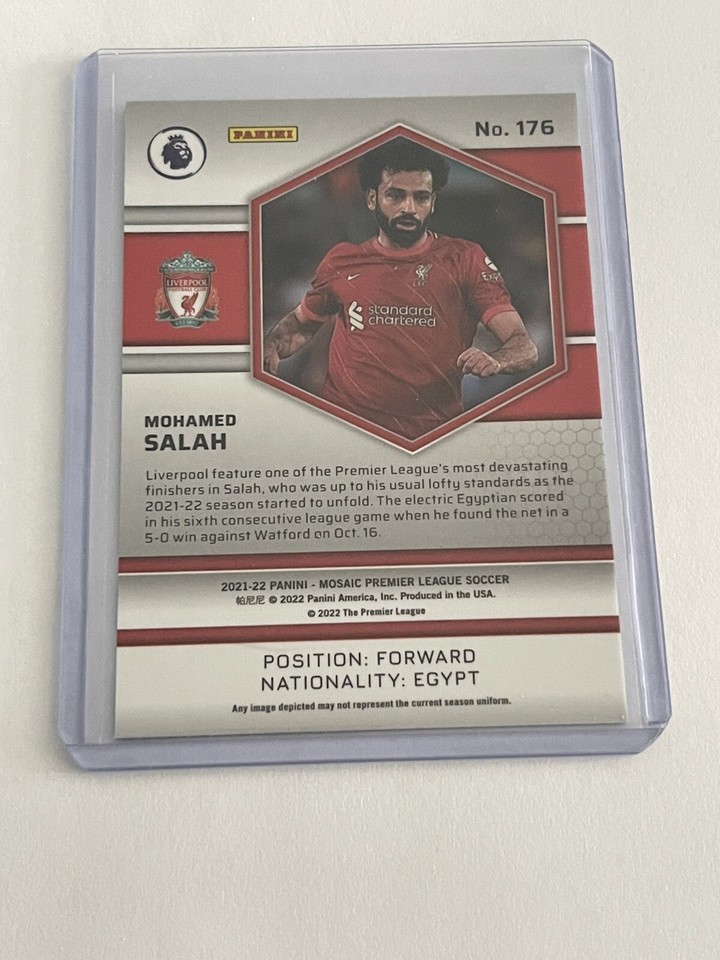Mohamed Salah 2021-22 Panini Mosaic Liverpool Card #176 | eBay