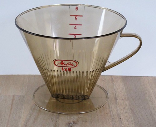 Melitta 1x6 Kaffeefilter 1-Loch Plastik Filter Schnellfilter Kunststoff ...