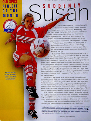 Old Spice Women Susan Bush Athlete Of Month VTG 1998 Original Print Ad ...