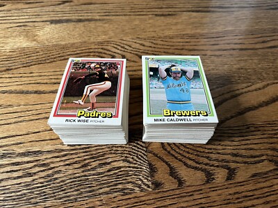 1981 Donruss Baseball Commons, Rookies, Stars - Complete Your Set #501 ...