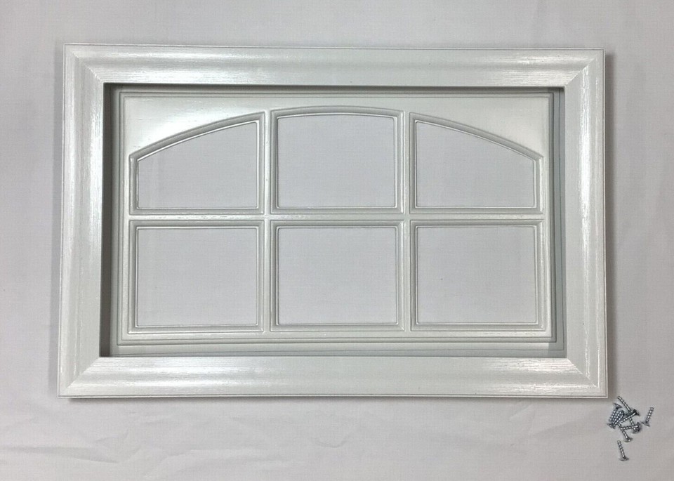 White Amarr Garage Door Window Kit Short Panel Frame Insert Grill Glass ...