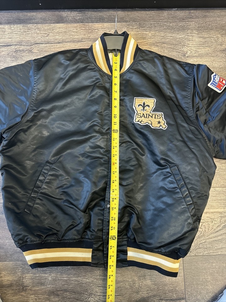 VIntage New Orleans Saints NFL Football Proline Starter Satin Jacket ...