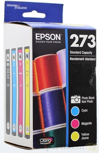 Epson 273 Standard Capacity Photo-Black/Standard Tri-Color Ink ...