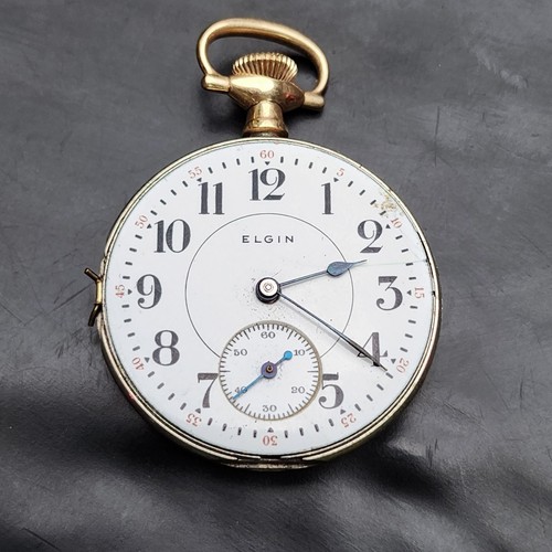 Antique 1914 Elgin Grade 324 Pocket Watch Movement 0s 7j USA ⏰ | eBay