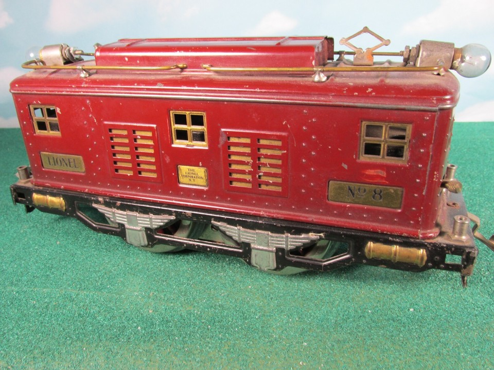 Lionel No.8 Maroon Loco with McCoy Mfg. Motor, Standard Gauge, Runs ...
