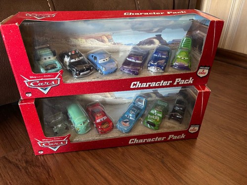 DISNEY PIXAR CARS SUPER TWO 6 CHARACTER PACKS SET NEW= BOX PLASTIC ...
