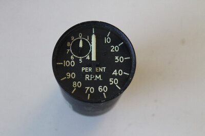VINTAGE SMITHS UK AIRCRAFT TURBINE TACH RPM INDICATOR P/N KTD-0701LU | eBay