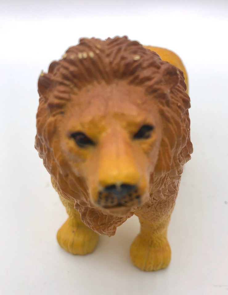 4” Lion Hard Plastic Animal Wildlife Figurine | eBay