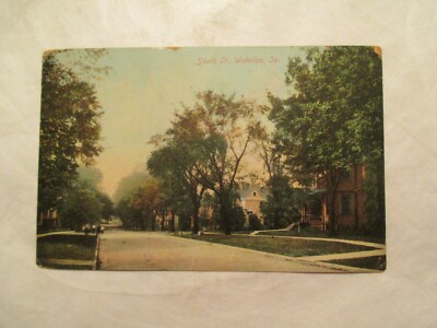 Iowa Postcard South Street Waterloo 1909 IA | eBay