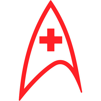 Star Trek Medical Fleet Insignia Badge 4" Vinyl Decal Car Window ...