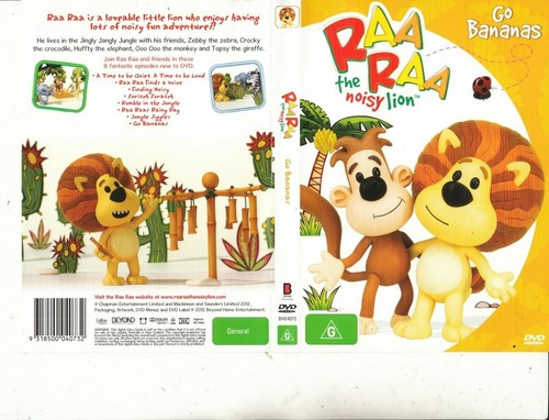 Raa Raa The Noisy Lion-Go Bananas-2012-[8 Episodes]-Animated RRTNL-DVD ...