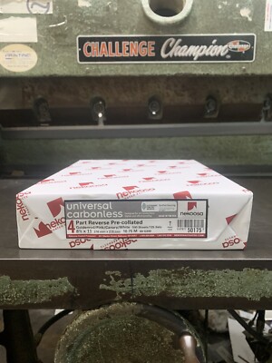 Nekoosa Universal Carbonless Paper: 4-Part 8-1/2x11 (125 Sets/500 ...
