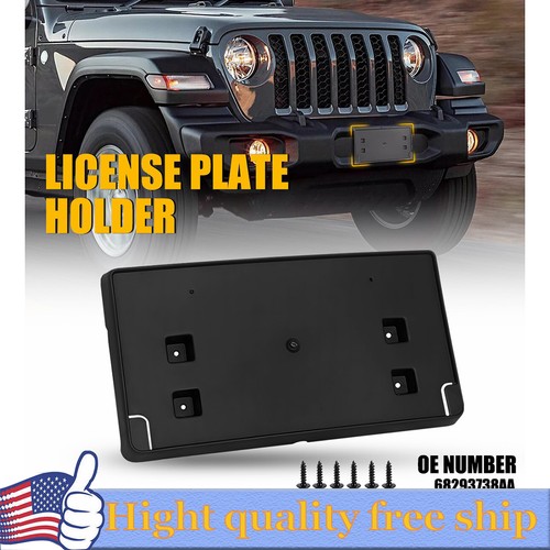 License Plate Mounting Bracket Holder for 18-23 Jeep Wrangler JL OE ...