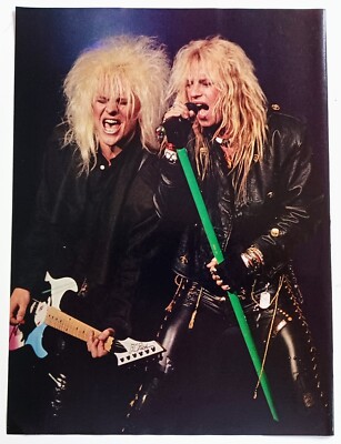 POISON BRET MICHAELS/C.C. DeVILLE LIVE~ORIG 1989 POSTER~MAGAZINE PINUP ...