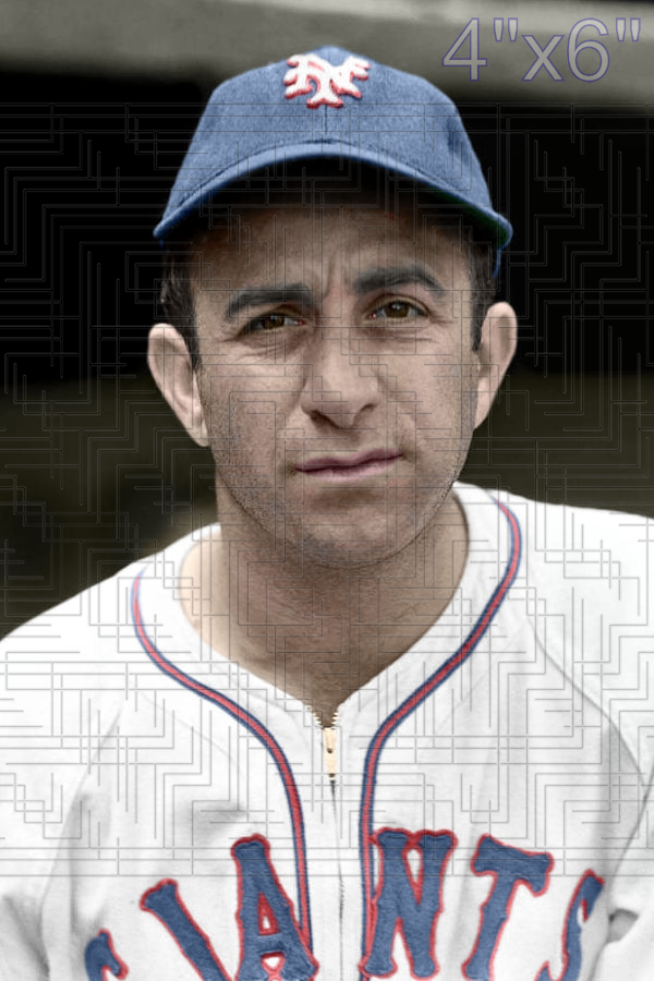 Tony Cuccinello - 1940 New York Giants - choose a style - colorized ...