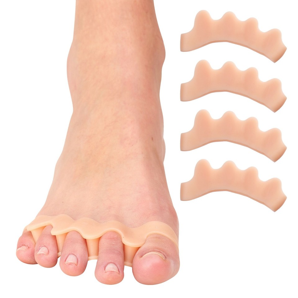 ZenToes Silicone Toe Separators Spacers Correct Hammertoe Alignment ...