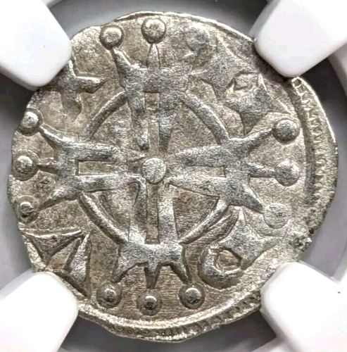 Raymond V France Provence NGC AU 55 Silver Denier Knights Templar ...