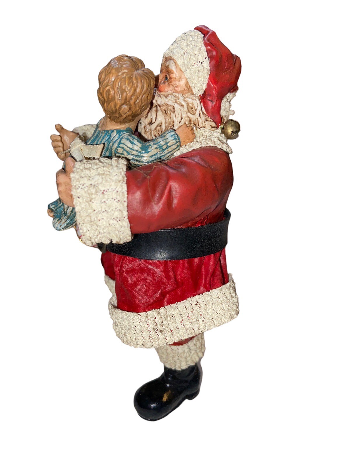 KSA COLLECTIBLES Kurt Adler FABRICHE SANTA "HUGS AND KISSES" EUC Santa ...