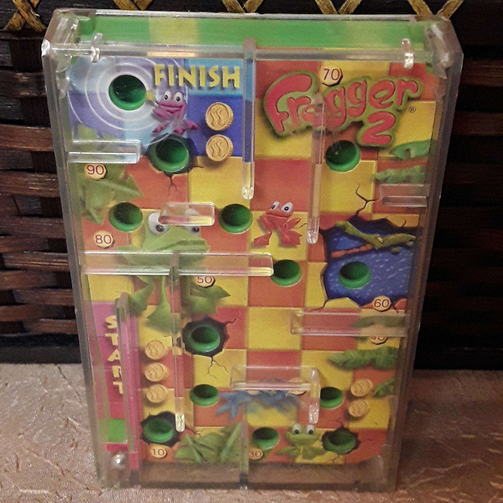 Vintage Year 2000 Wendy’s Restaurant Frogger 2 Fall in Hole Handheld ...
