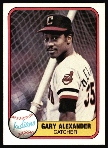 1981 Fleer Gary Alexander #398 Cleveland Indians | eBay