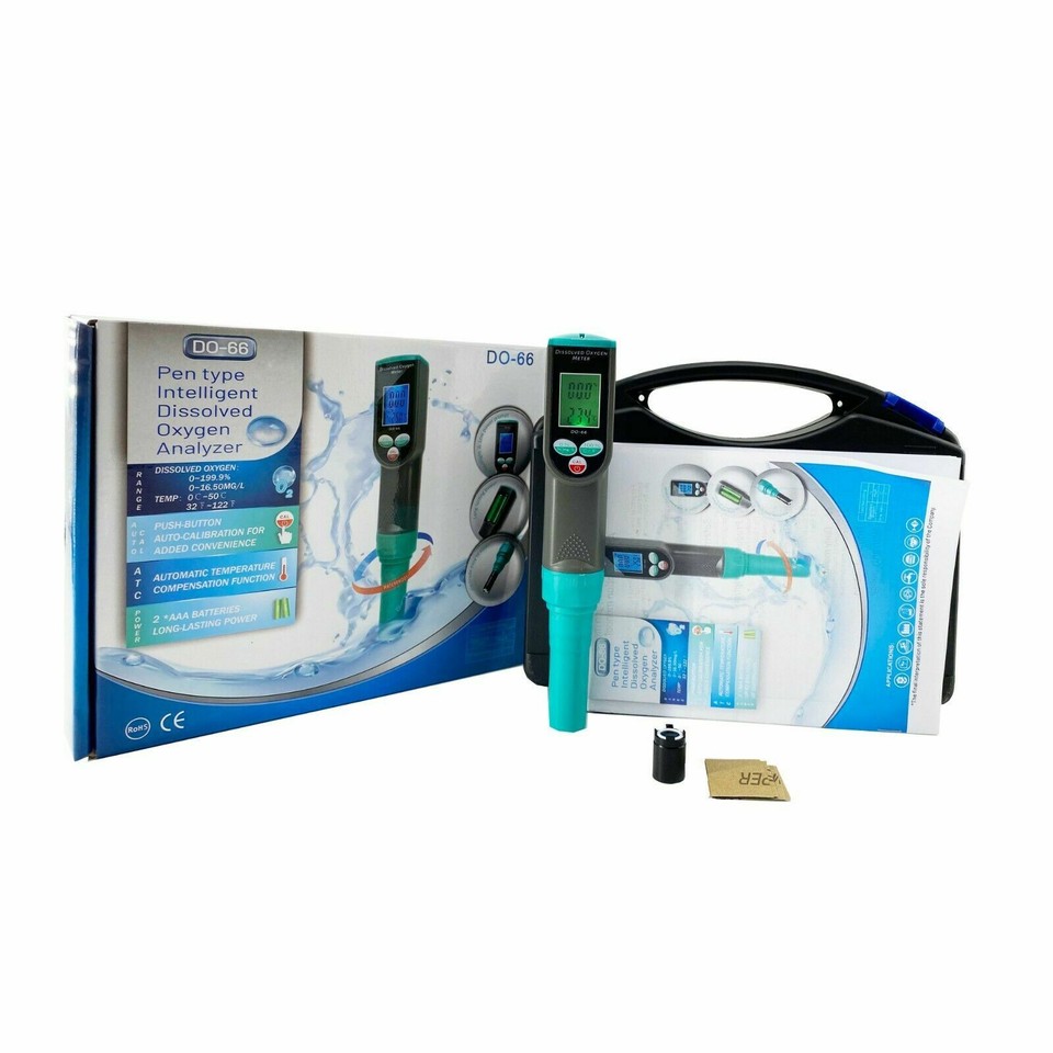 Dissolved Oxygen Meter Analyzer DO Meter 0 to 16.50mg/L Auto ...