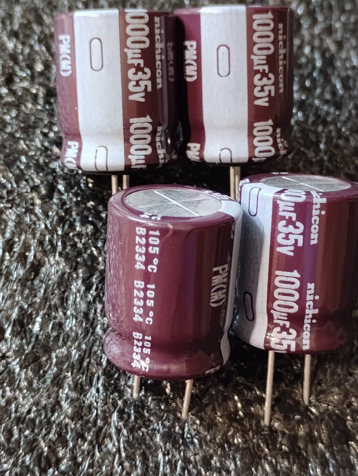 Nichicon 1000 UF 35 Volt 105* low Impedance Capacitors UPM Series 68 ...