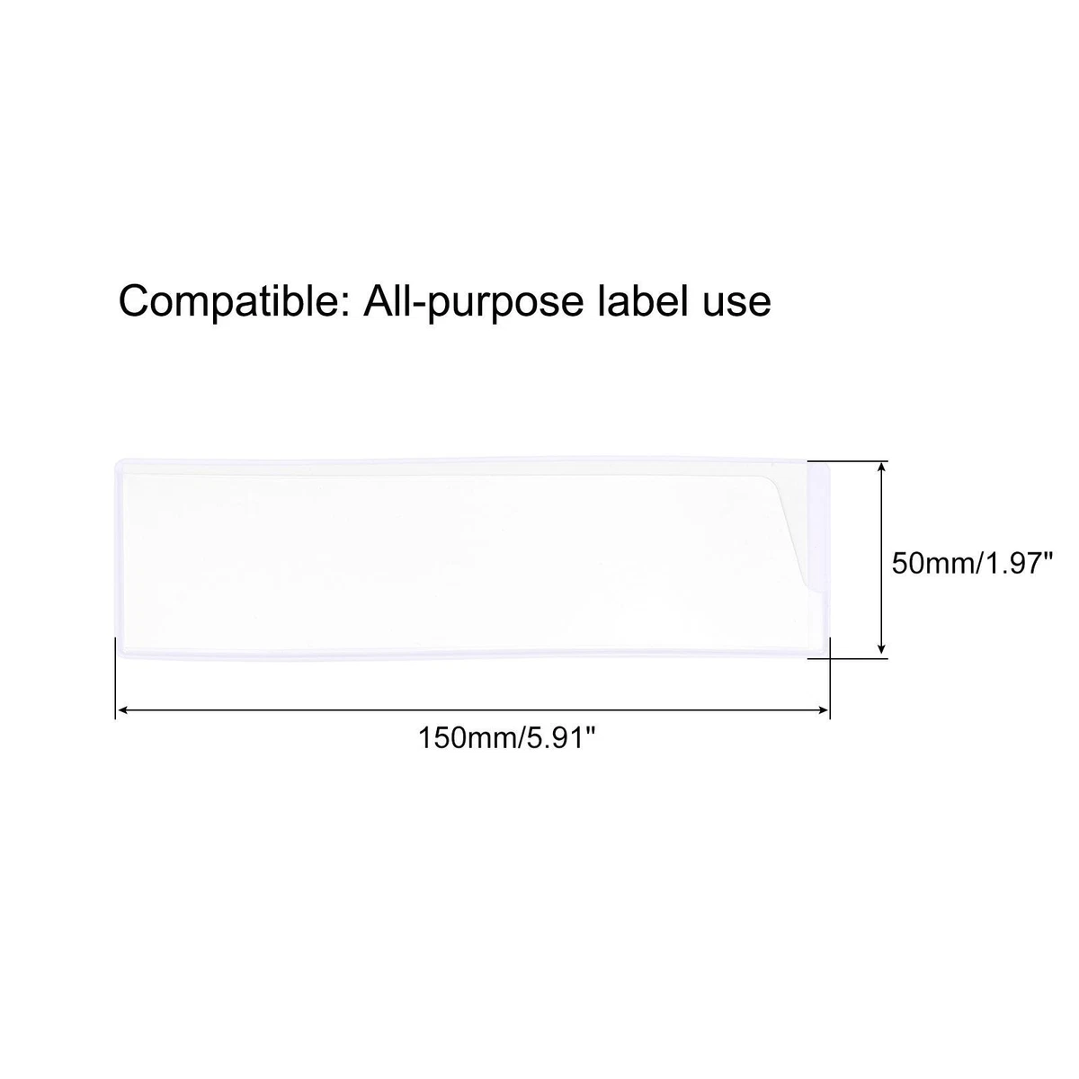 Jm 69026 2 X 6 Self Adhesive Label Holders Online | emergencydentistry.com