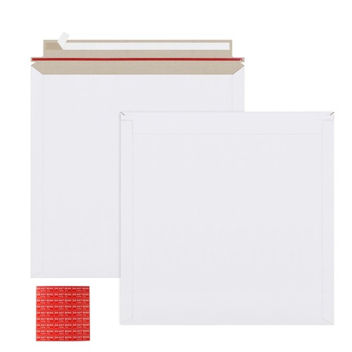 25 Pack 12.5x12.5 inch Rigid Mailer Self Seal Photo Document Mailers ...