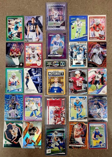 NFL 25 Card Lot Slab RPA #'D SP Parallels Inserts Rookies 25 Cards ...