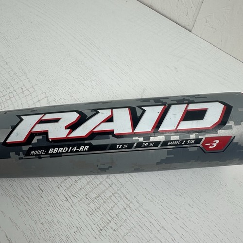 Louisville Slugger Raid Baseball Bat BBRD14-RR 32” 29oz 2 5/8 Barrel -3 ...