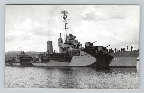 US Navy Ship USS Dale DD353 USN Destroyer Military Sea Water View ...