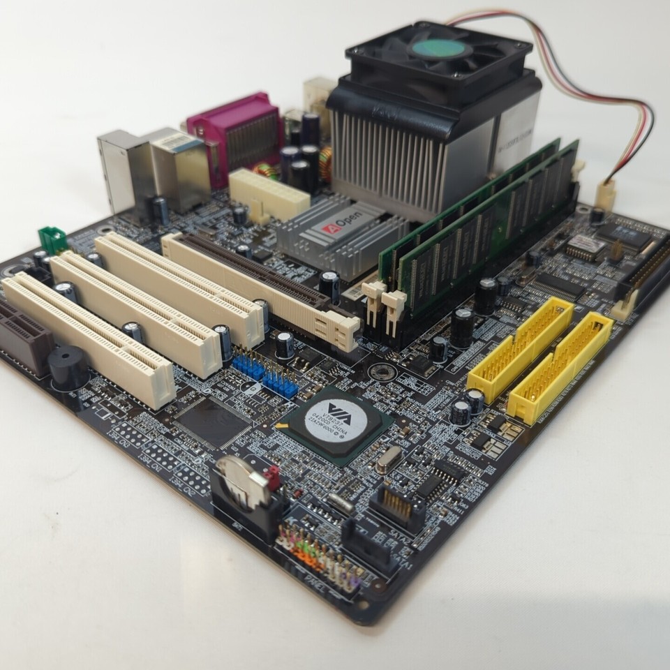AOPEN vKM400Am-S Sempron 3000+ Socket A 462 AGP Motherboard 1GB Windows ...